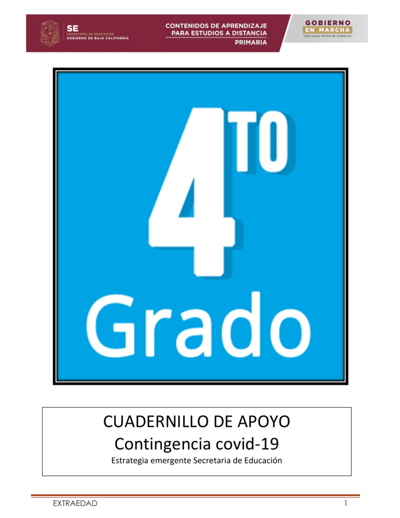 Cuadernillo Matematicas Cuarto Grado Pdf